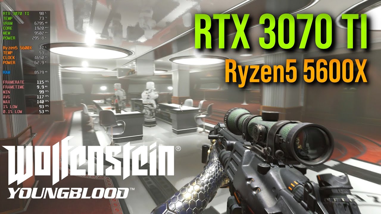 Wolfenstein Youngblood Ray Tracing | RTX 3070 TI + Ryzen5 5600X | 1440p ...
