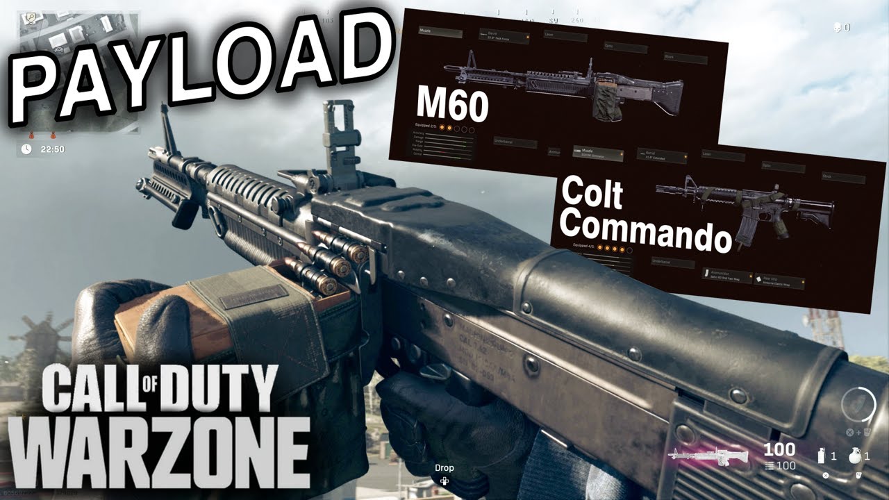 M60 & Colt Commando (XM4) Gameplay | Warzone Payload (PS5) - YouTube