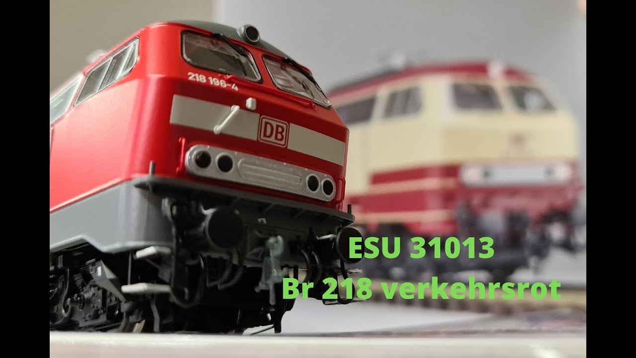 Unboxing, ESU 31013, Br 218 verkehrsrot - YouTube