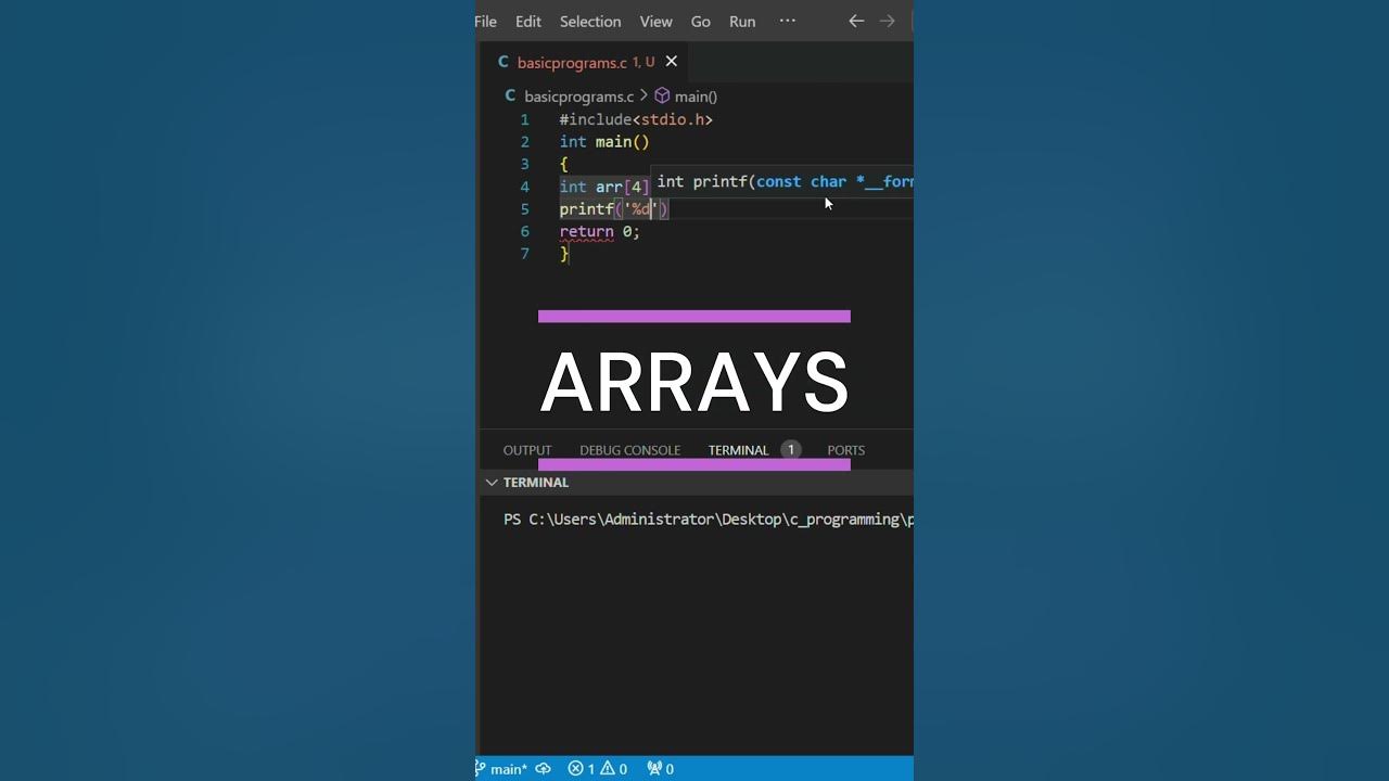 Arrays In C Codeing Python Computerprogramming Coding Clanguage Computerprogramming 