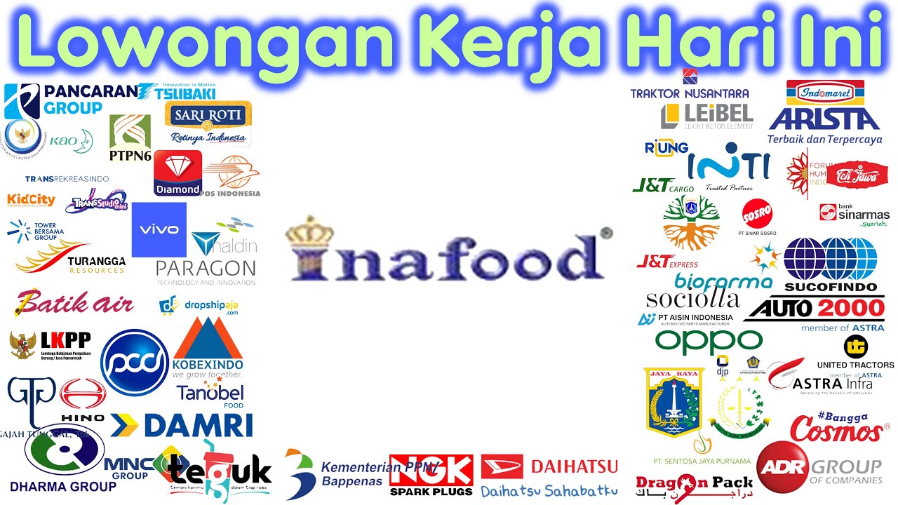 InaFood Lowongan Kerja Hari Ini Lowongan Kerja 2022 Lowongan Kerja ...