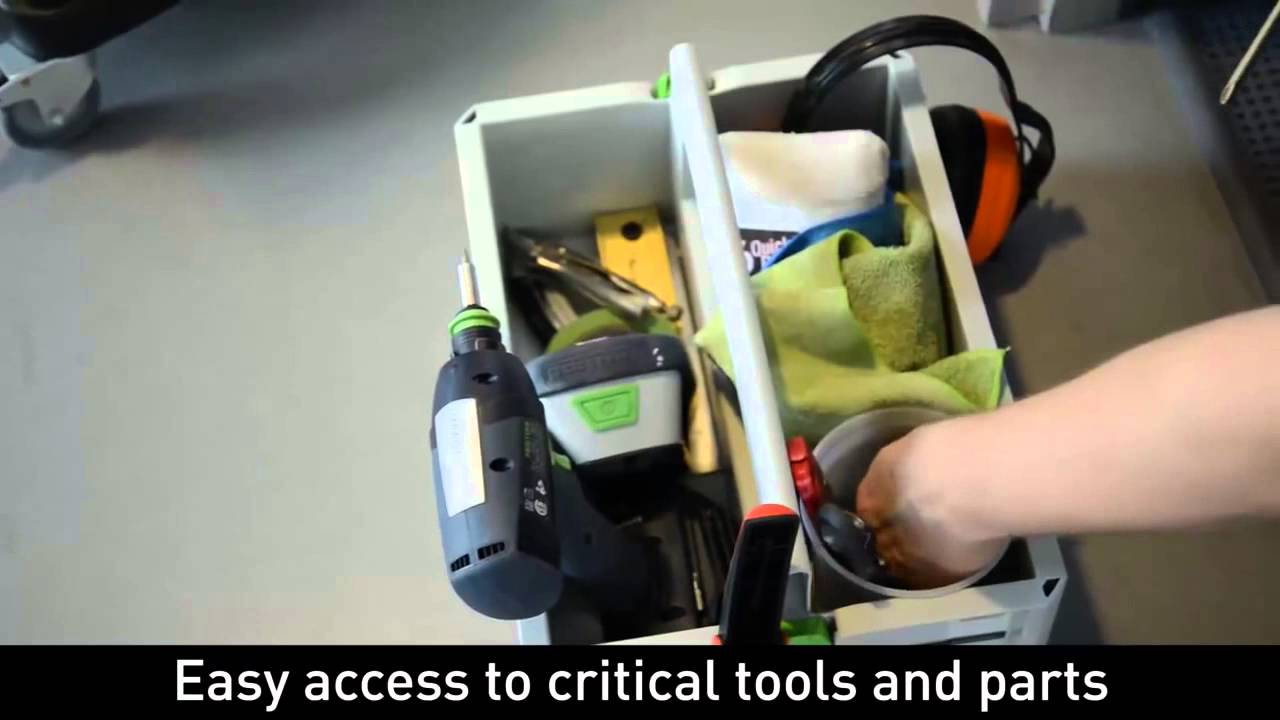 495024, Festool SYS-Toolbox Open Top Systainer with Handle - YouTube