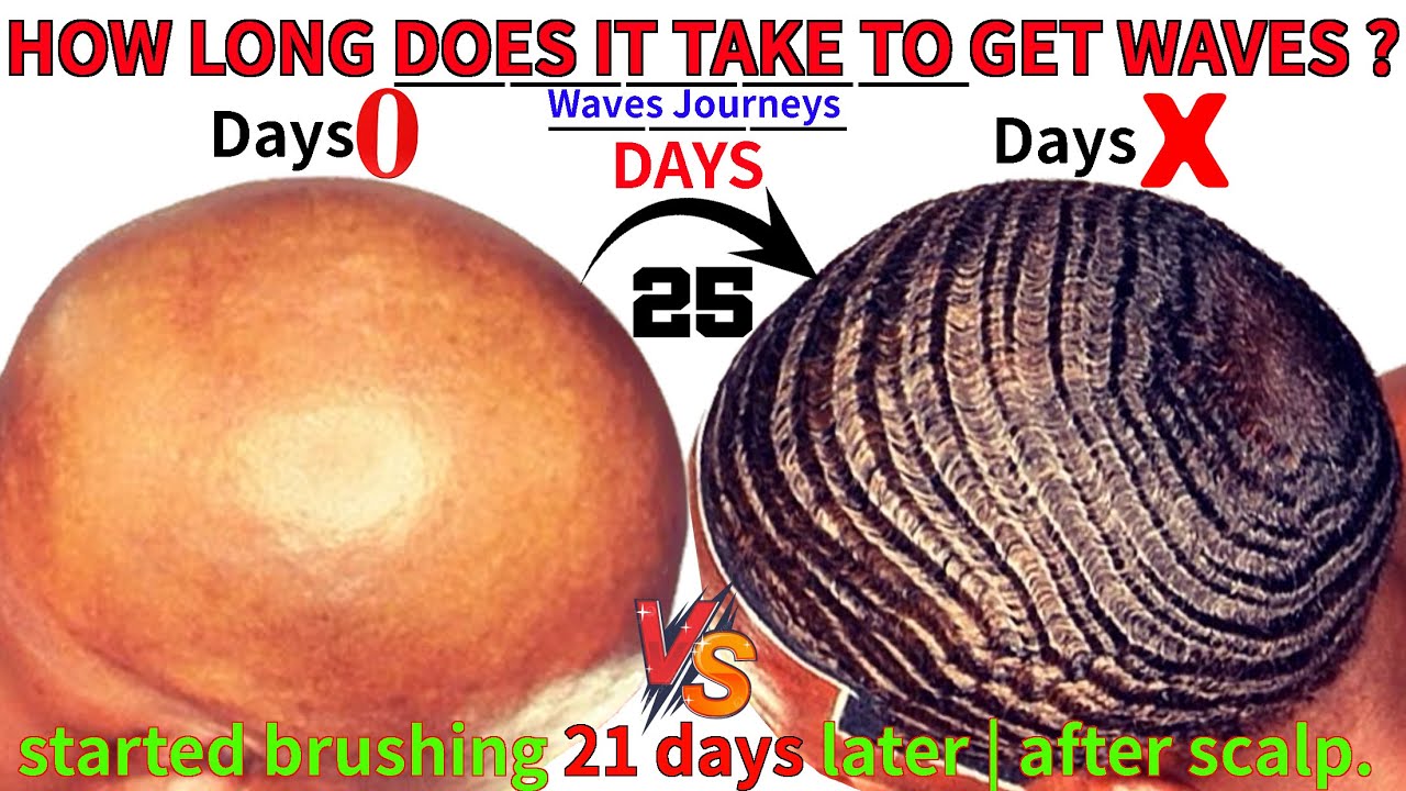How Long Does It Take To Get Waves Days 25 | Bald To 360Waves | How To ...