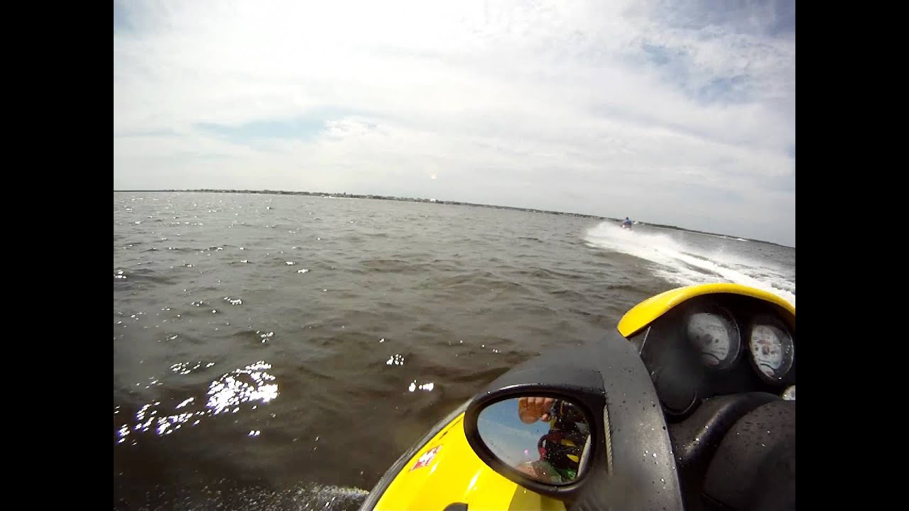 97 seadoo xp drag race jersey shore - YouTube