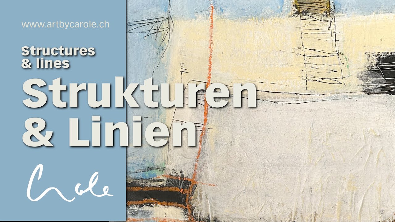 Tutorial: Abstrakt malen mit Acryl und Ölkreide (auch für Anfänger ...