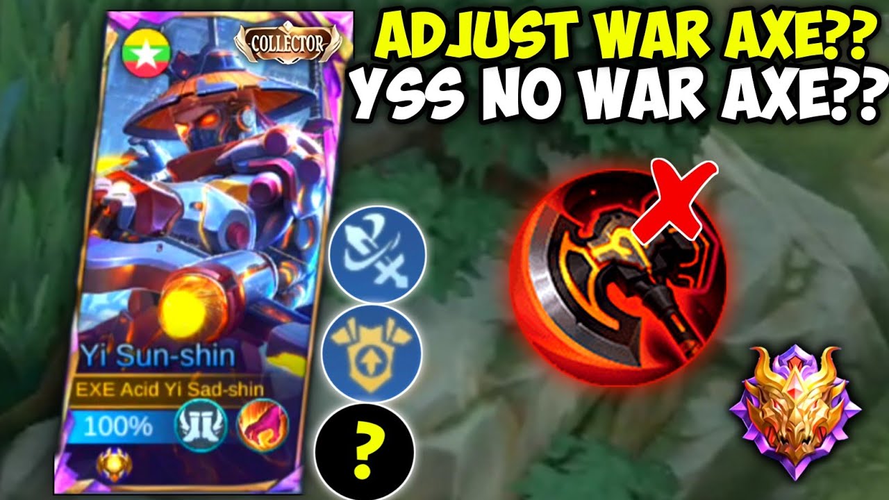 YI SUN SHIN NO WAR AXE?? 9 MNT LVL 15 TOP GLOBAL YSS TUTORIAL NEW PATCH UPDATE NEW BUILD AND ...