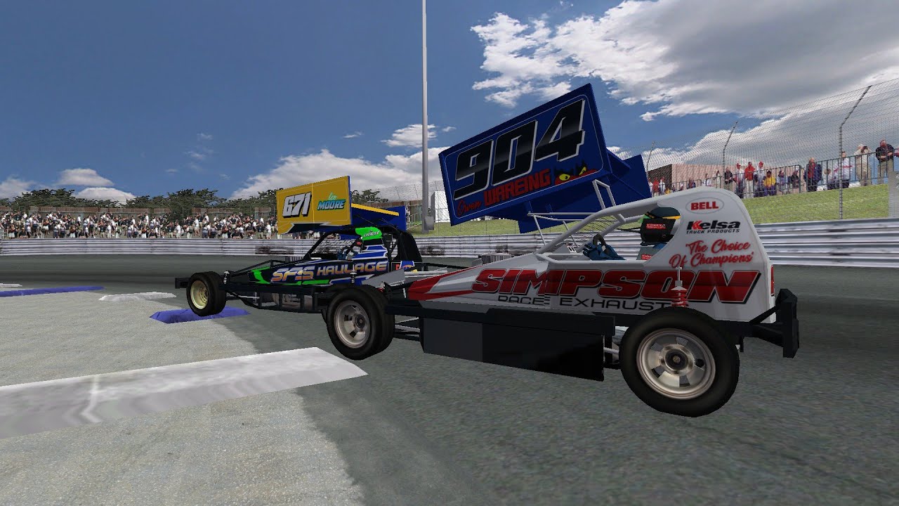 R.O.R.L BriSCA F1 Shootout Finale Heat 2 @ Birmingham #904 - YouTube