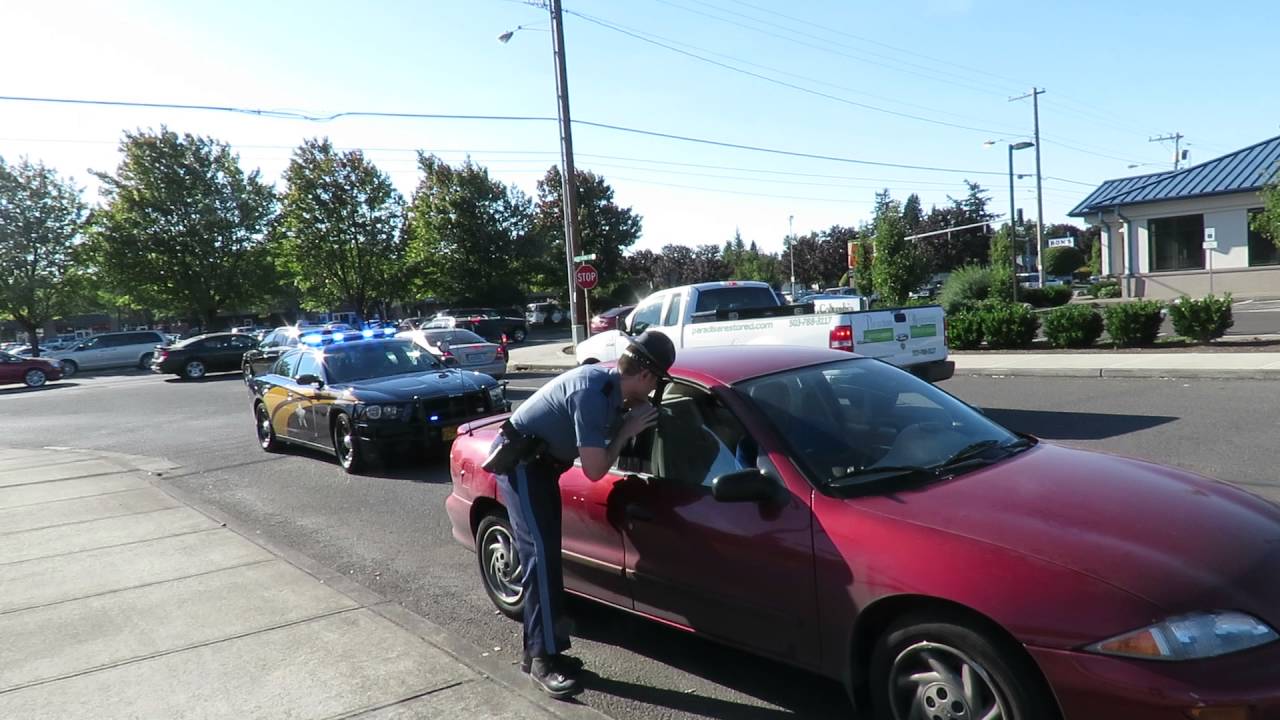 state police does traffic stop - YouTube