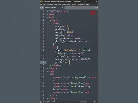 Clipped Text | HTML CSS - YouTube