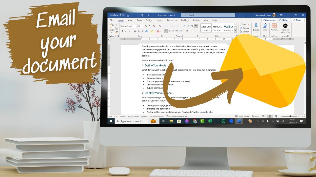 Never forget to add your Word document attachment to an email! - YouTube