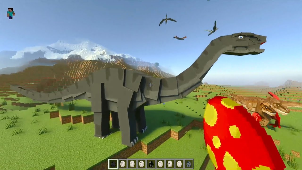 Jurassic World Saga Addon 1.0 in Minecraft Bedrock | Wedcraft - YouTube