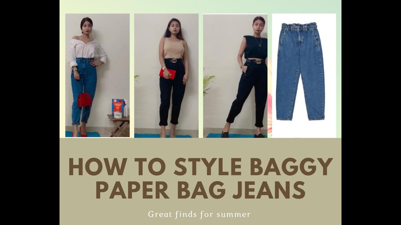 How to Style Paper Bag Jeans || Style with Arzoo Sachan - YouTube
