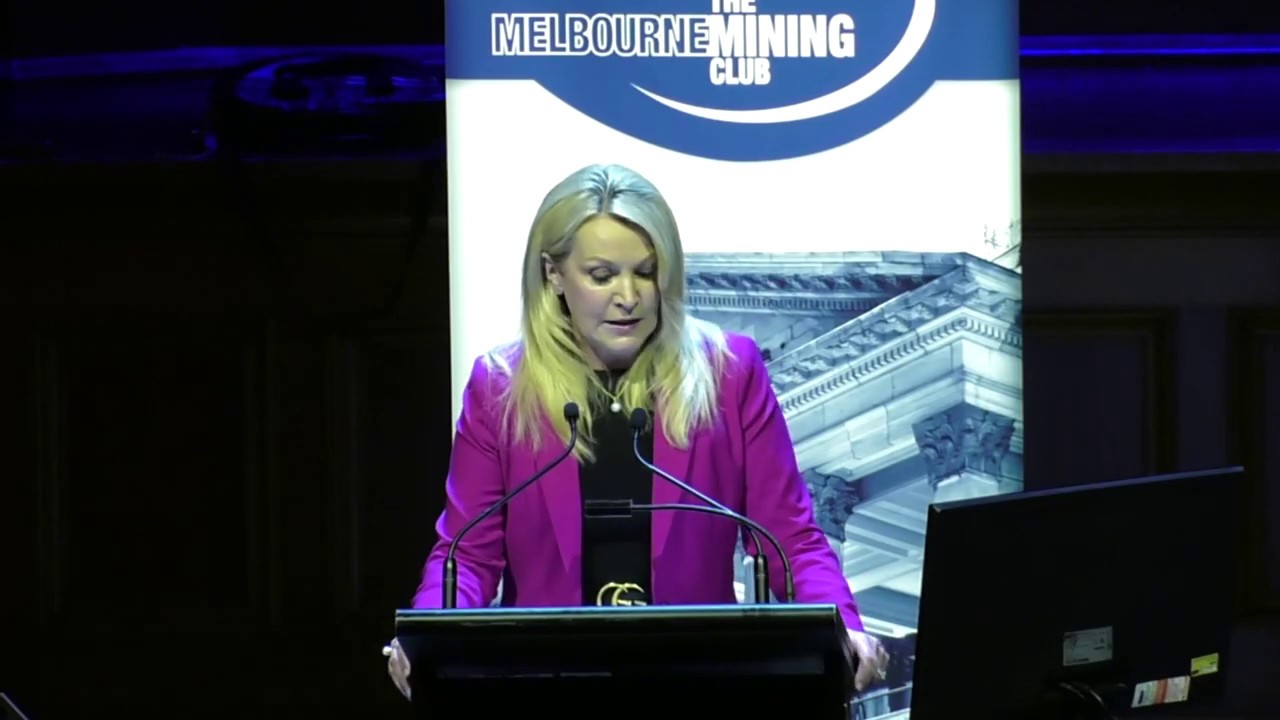 Elizabeth Gaines CEO Fortescue Metals Melbourne Mining Club 10 10 19 ...