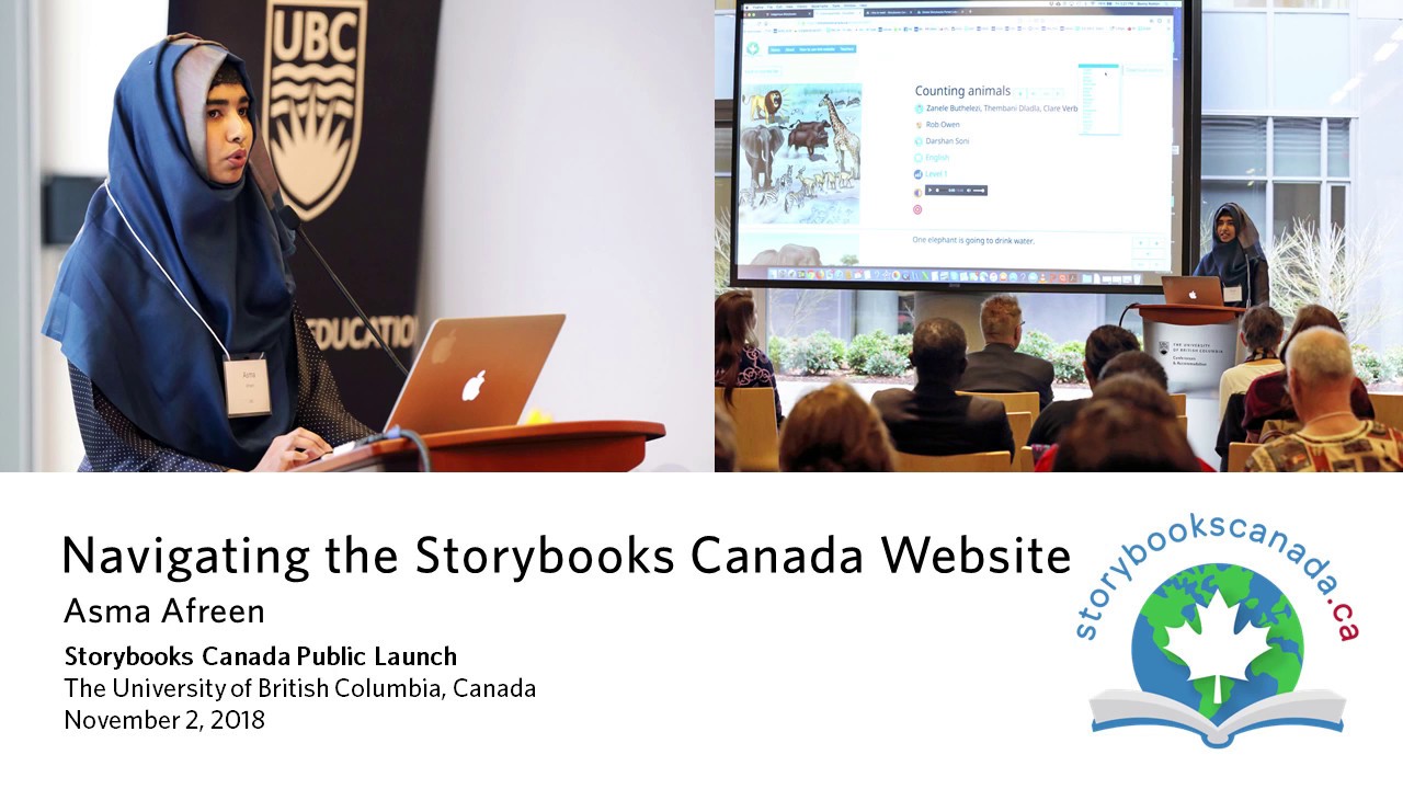 Asma Afreen: "Navigating the Storybooks Canada website” - YouTube