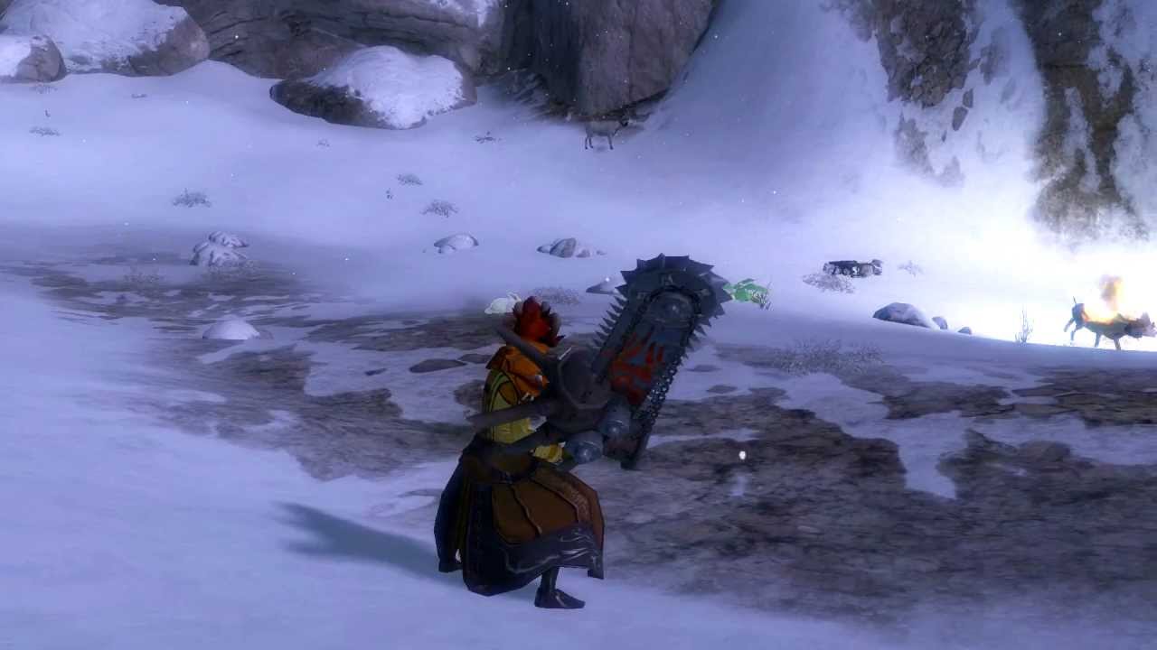 GW2 - Greatsaw Skin + Mesmer clones w/ skin - YouTube
