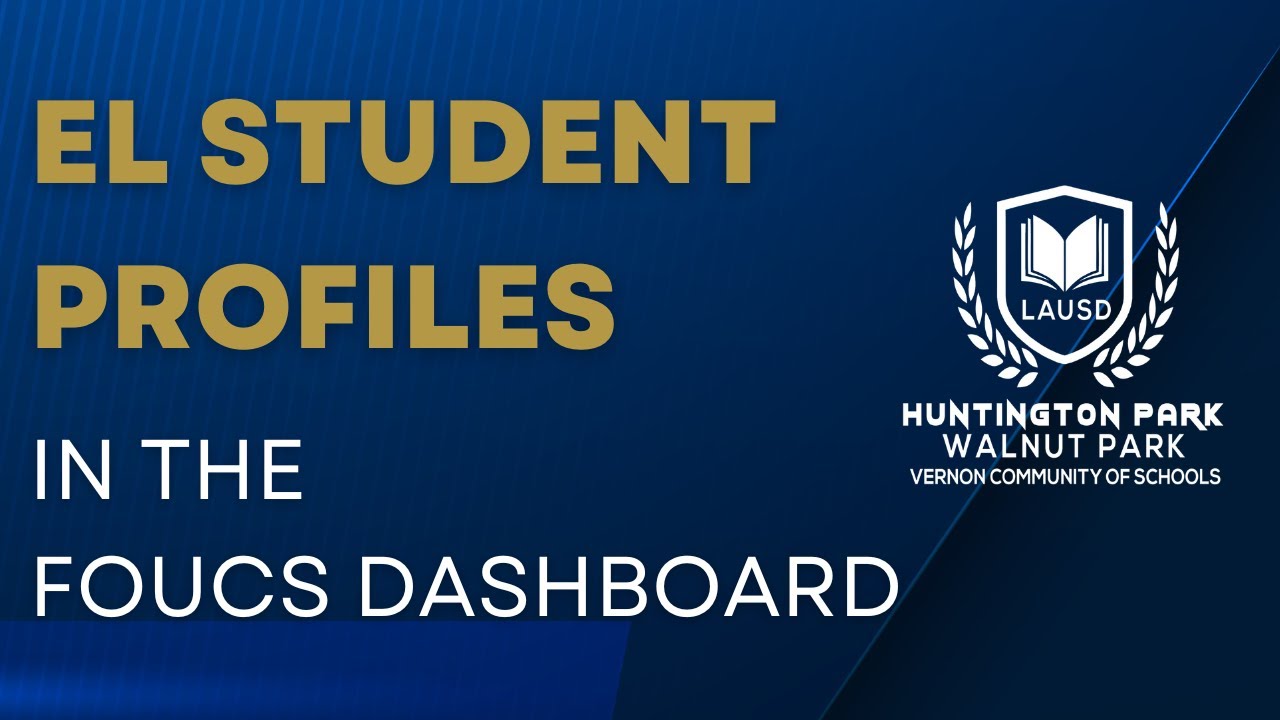 How to Find EL Student Profile in the FOCUS Dashboard - YouTube
