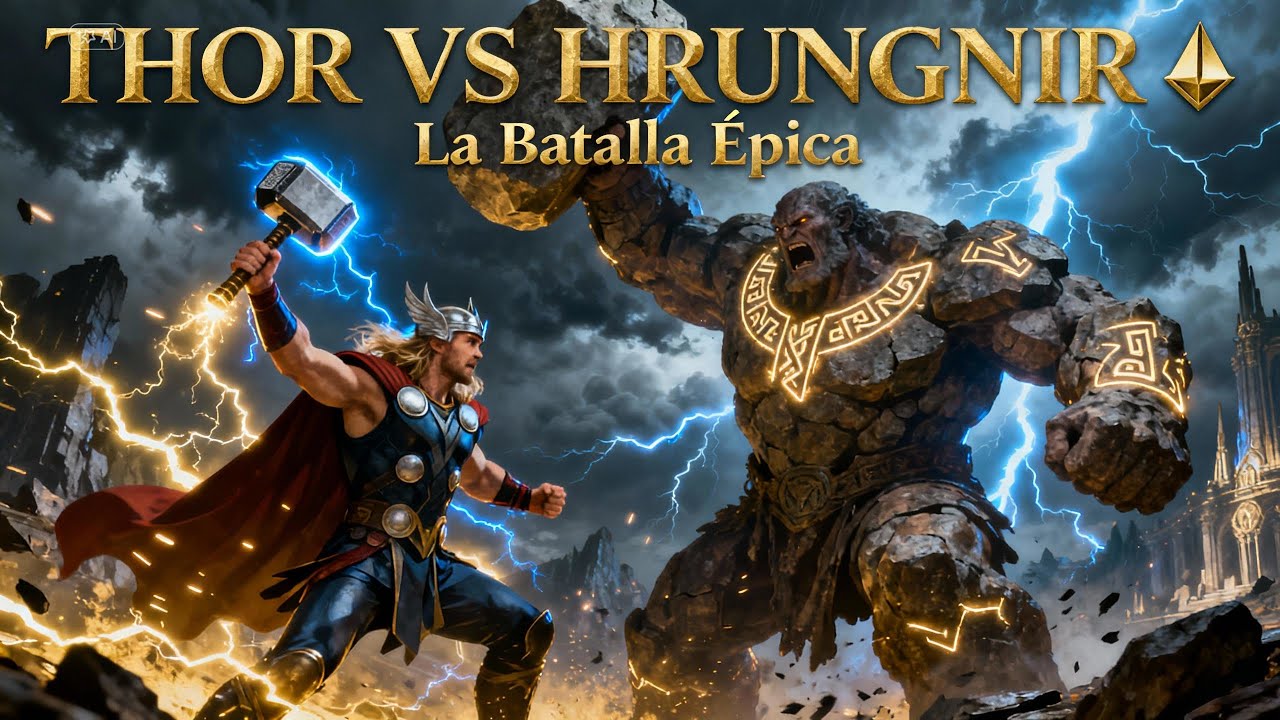 La Pelea Más Épica de Thor | Thor vs Hrungnir – Dios del Trueno vs ...