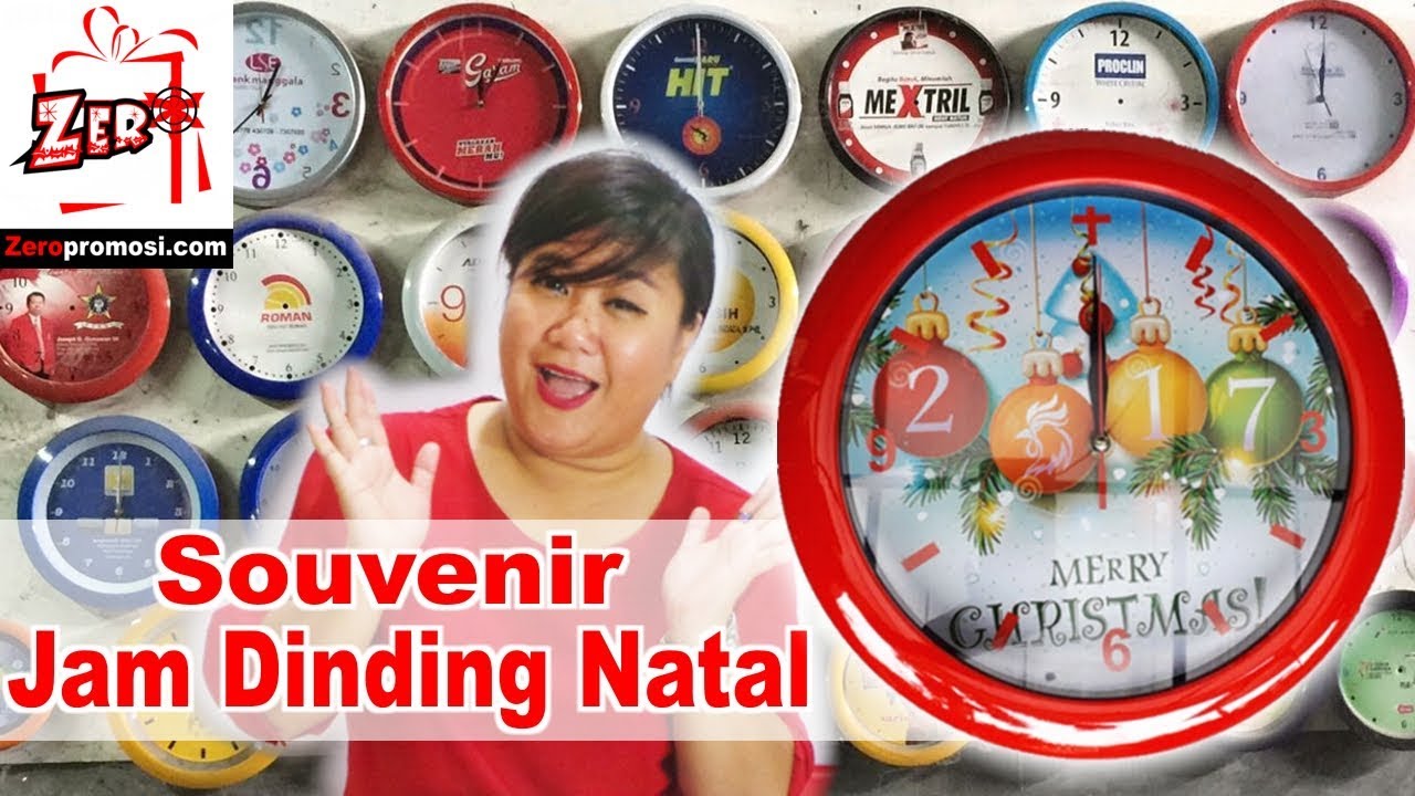 Review Souvenir Jam Natal – Jam dinding Natal - YouTube