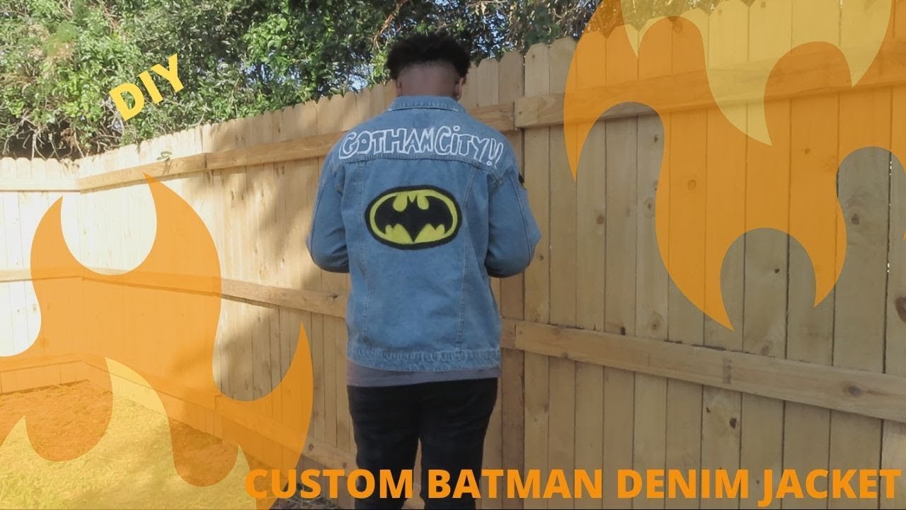 DIY BATMAN DENIM JACKET - YouTube