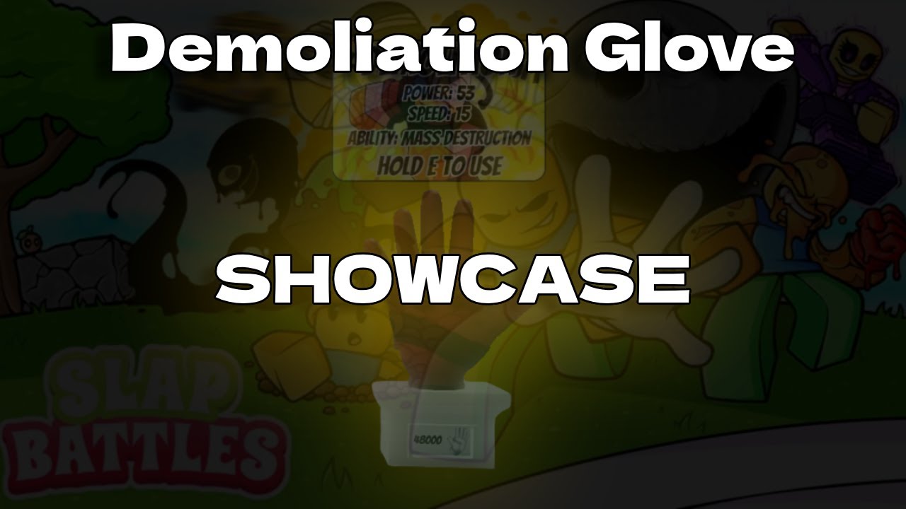 "Demolition" Glove Showcase - Slap Battles | Roblox - YouTube