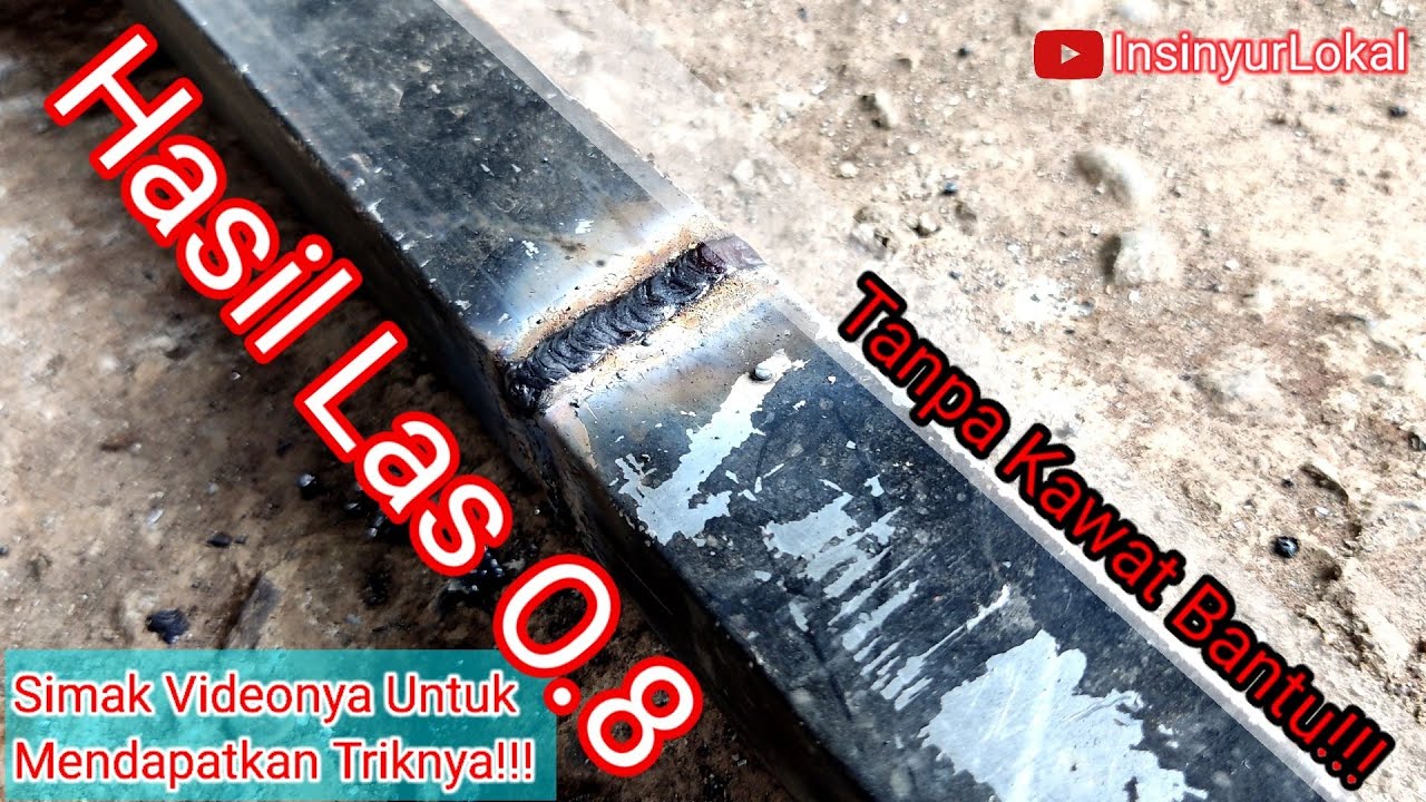 Belajar cara menyambung / mengelas besi tipis galvanis tanpa kawat ...