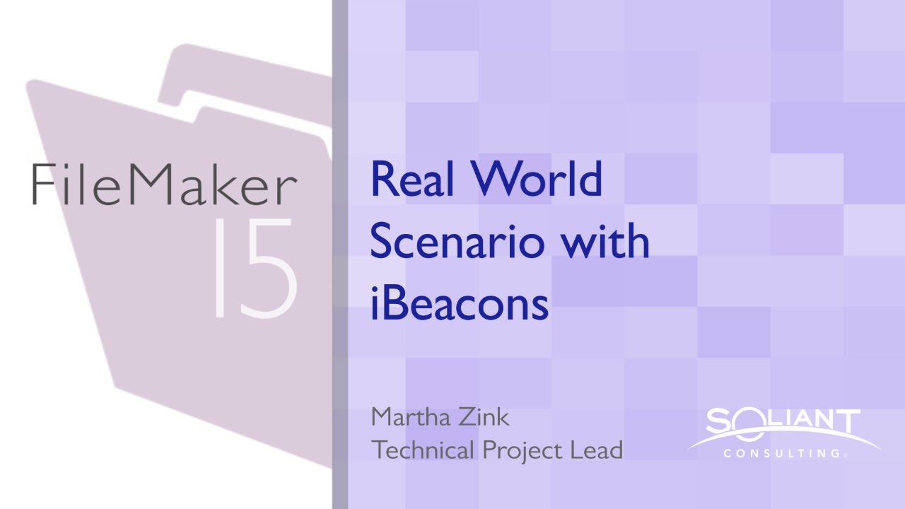 FileMaker Tip: Real World Scenario with iBeacons - YouTube
