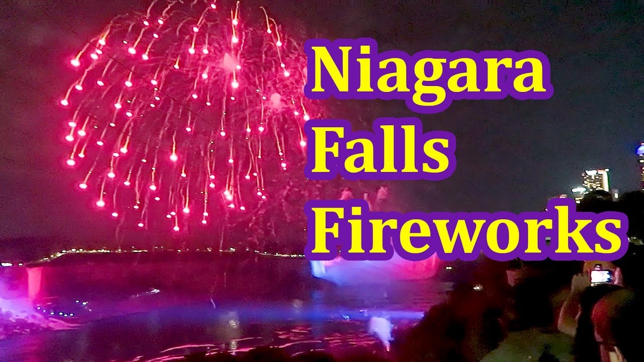 Niagara Falls Fireworks - UP CLOSE Front Row Launch Pad View - YouTube