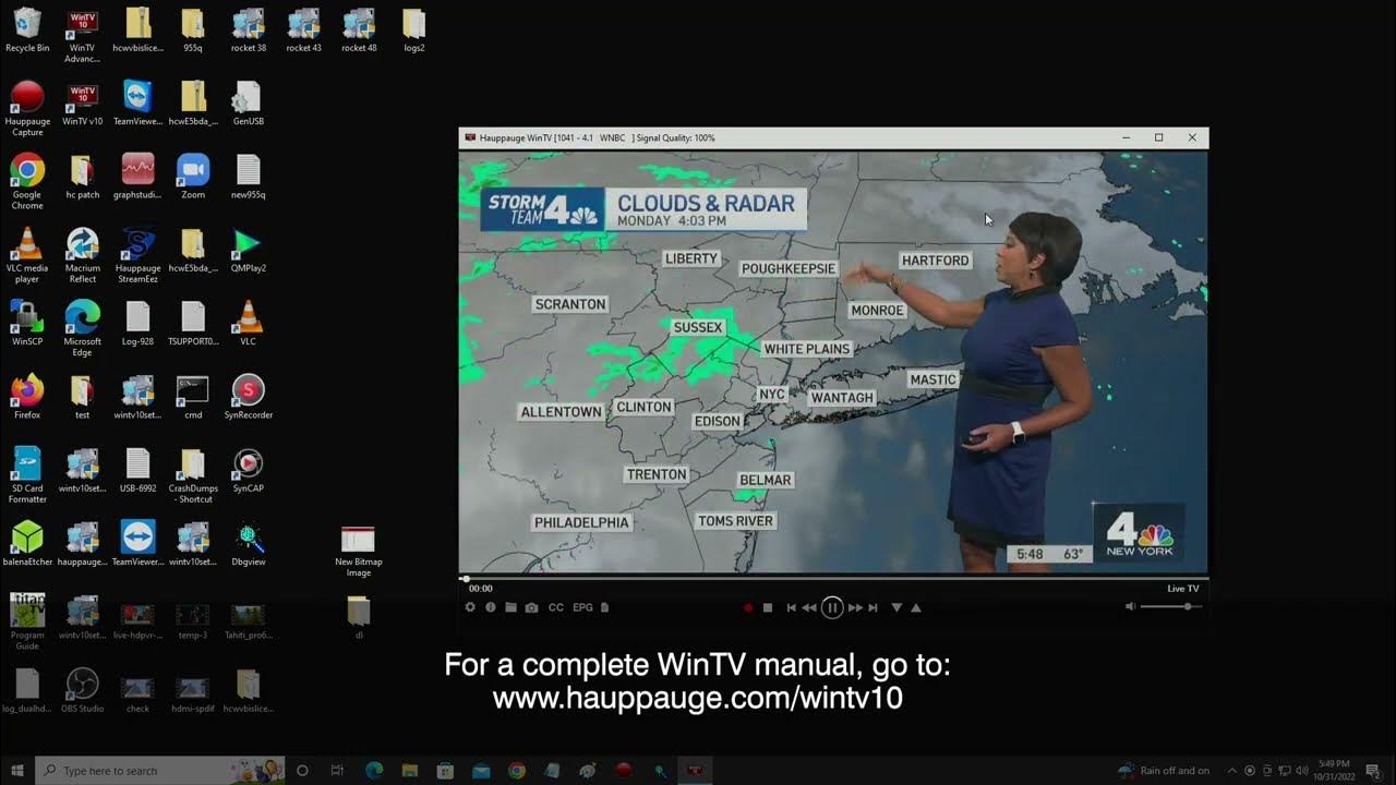 Installing the WinTV v10 application - YouTube