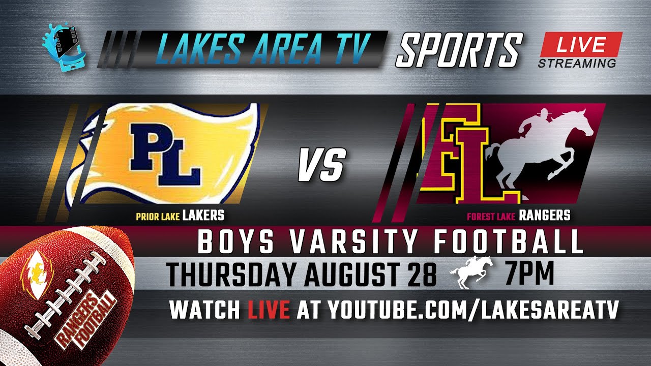 Rangers Boys Varsity Football vs Prior Lake Lakers - LIVE - YouTube