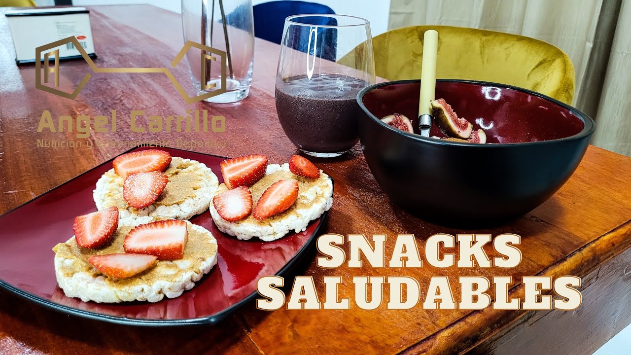 Snacks Saludables! Fácil, Rico y Rápido! - YouTube