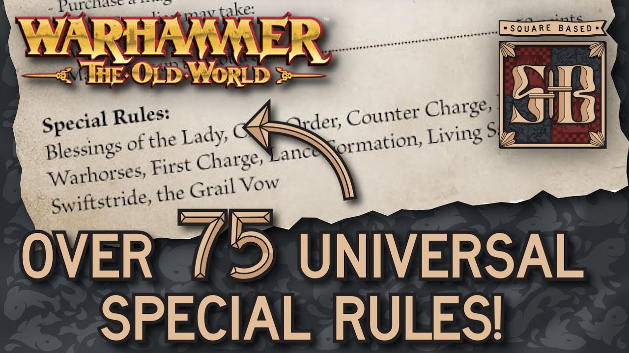 Old Units Are Awesome With Universal Special Rules | Warhammer Old ...