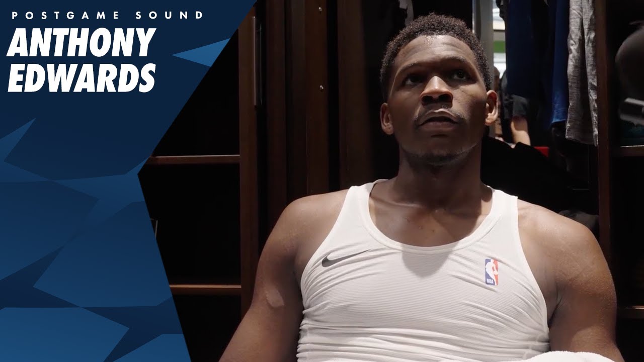 “They Made Some Tough Shots.” | Anthony Edwards Postgame Sound | 10.29. ...