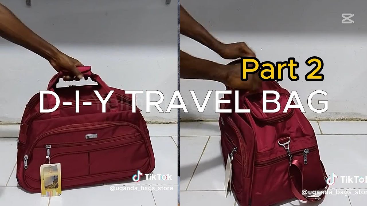 How to make a functional Travel Bag | DIY travel bag | Luggage bag ...