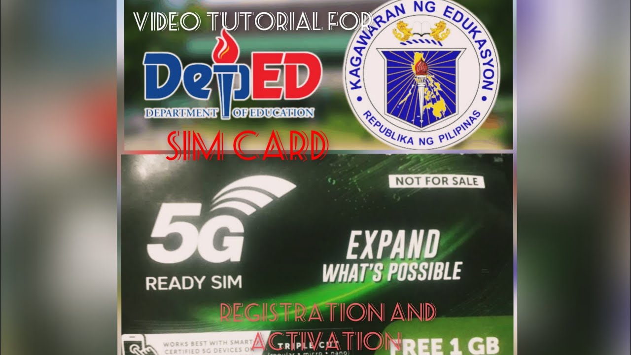 PROCEDURE FOR DEPED SIM CARD REGISTRATION AND ACTIVATION - YouTube