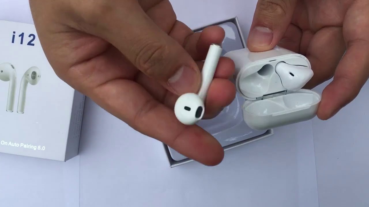 i12 tws Unboxing Air pod Bluetooth Earphone - YouTube