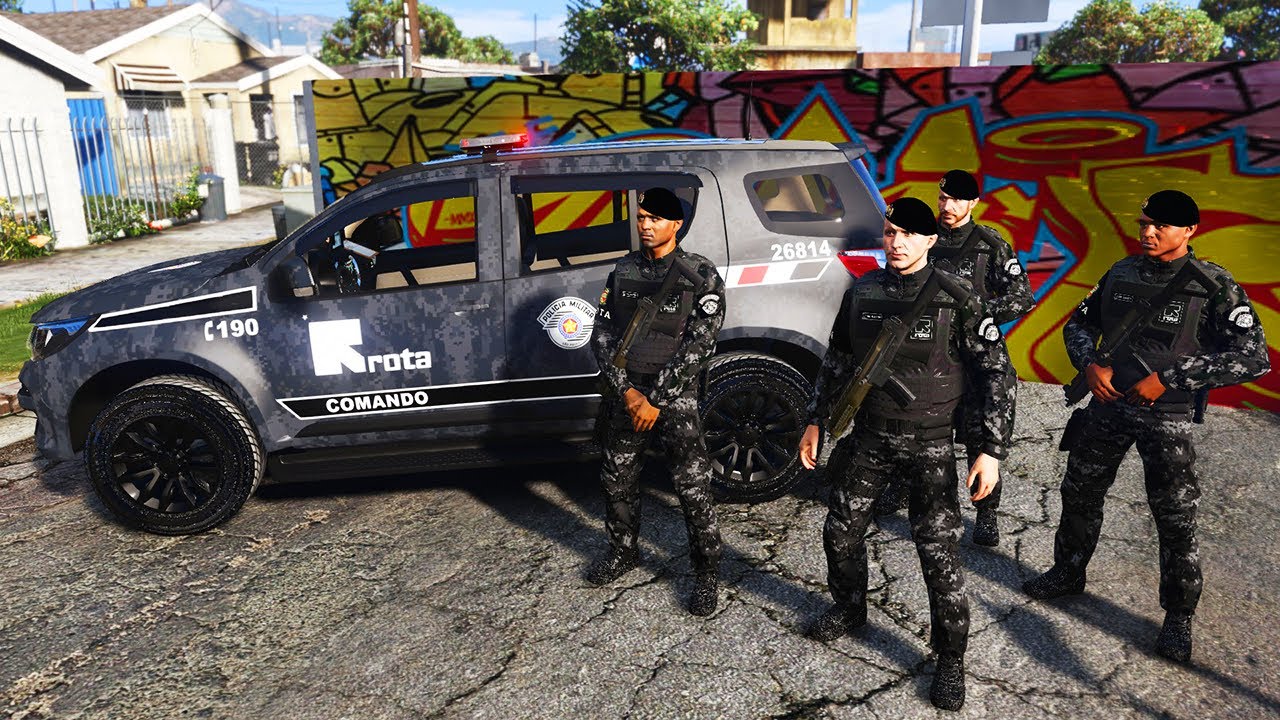 COMANDO DE ROTA PMESP | GTA 5 VIDA POLICIAL - YouTube