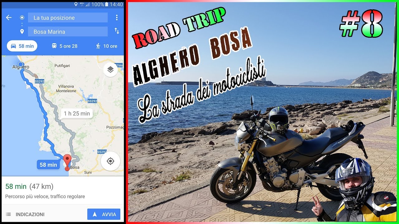 Alghero - Bosa: LA STRADA DEI MOTOCICLISTI! | Road Trip #8| Nico On The ...
