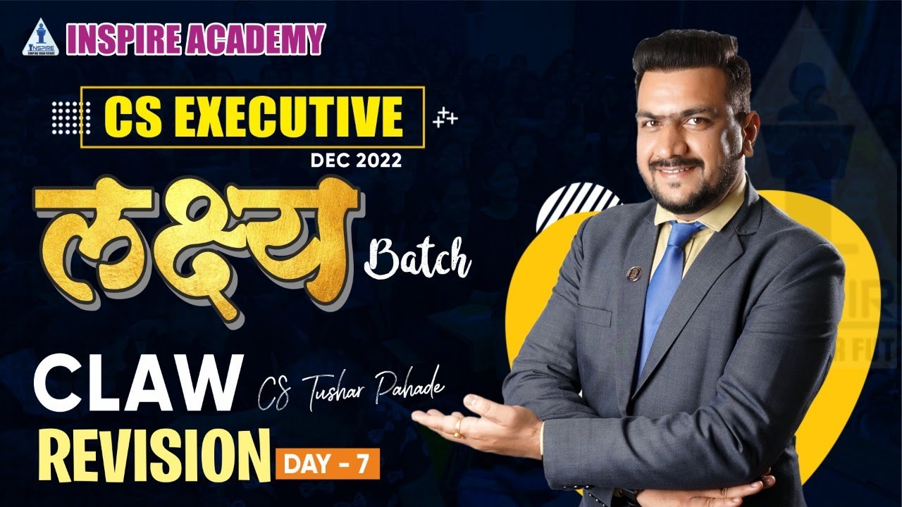 C Law Revision Lecture 07 CS Executive Dec 2022 Attempt By CS