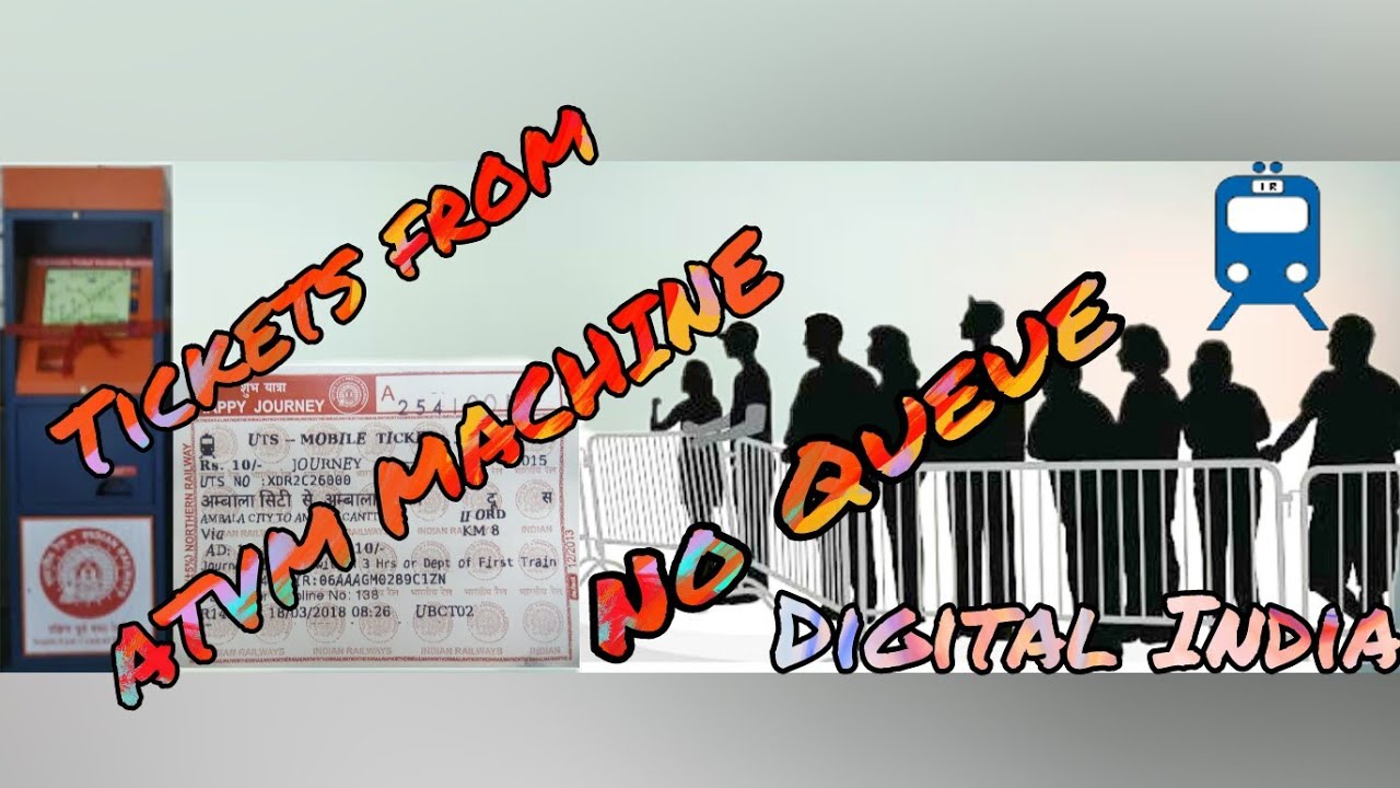 Tickets From ATVM Machine || No Queue || UTS Application || Digital ...