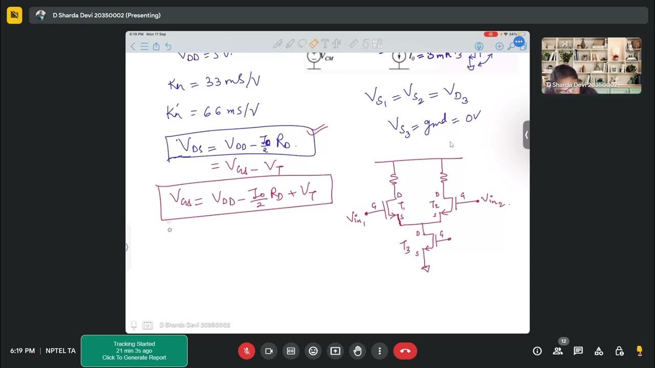 Week 7 Live Problem solving session: Analog Electronic Circuits - YouTube
