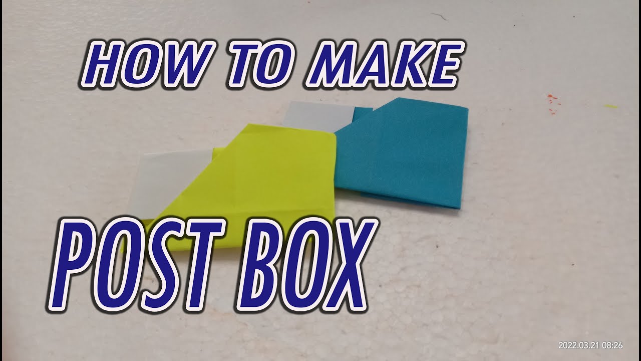 How to make an Origami post Box easy for beginner | Origami beautifull ...