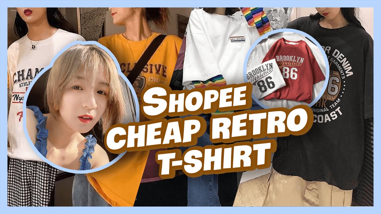 Shopee 💕 Áo thun 👚 theo phong cách retro, vintage chỉ từ 70, 80k 🥰 Mua ...