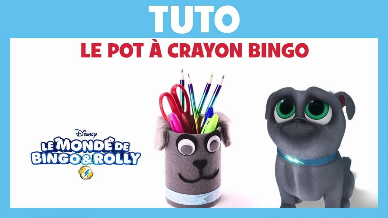 Le Monde de Bingo & Rolly - Tuto : Le pot à crayon Bingo - YouTube