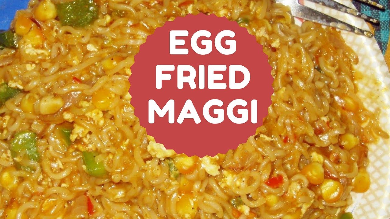 Egg Fried Maggi Recipe | Egg Fried Ramen | Street Style | Telugu and ...