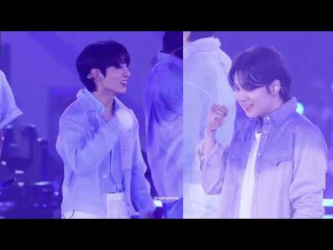jungkook watching the members doing their ending fairy poses😘#bts #jk