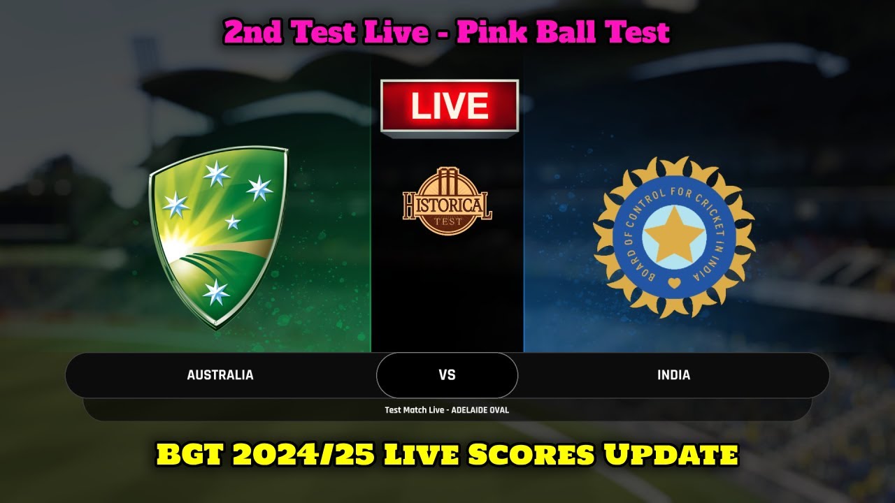 🛑2nd TEST LIVE- INDIA vs AUSTRALIA🛑BGT 2024🛑AUS vs IND🛑CRICKET 24 ...