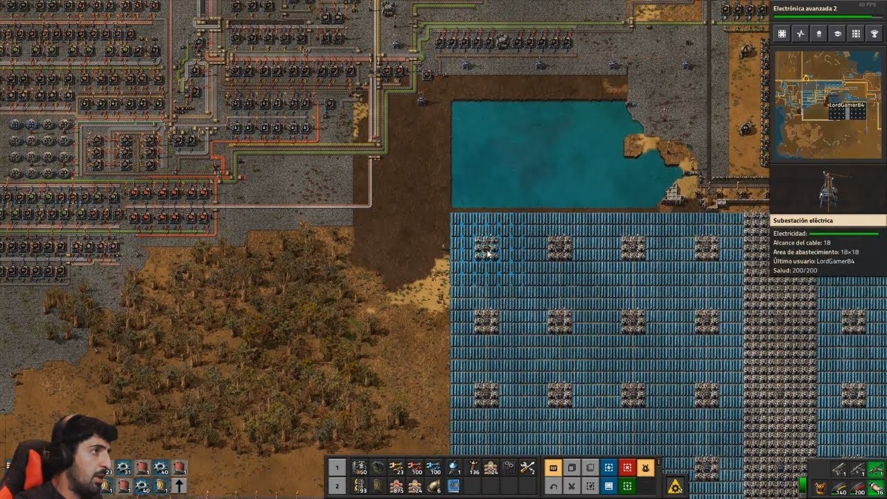 Factorio 2020 gameplay #24 | Más electricidad y reanudando la fábrica ...