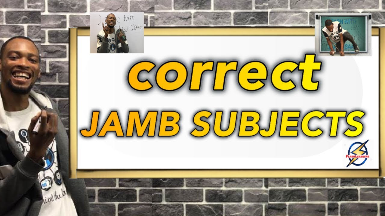 Jamb 2025 Subject Combination For All Courses (Updated) - YouTube