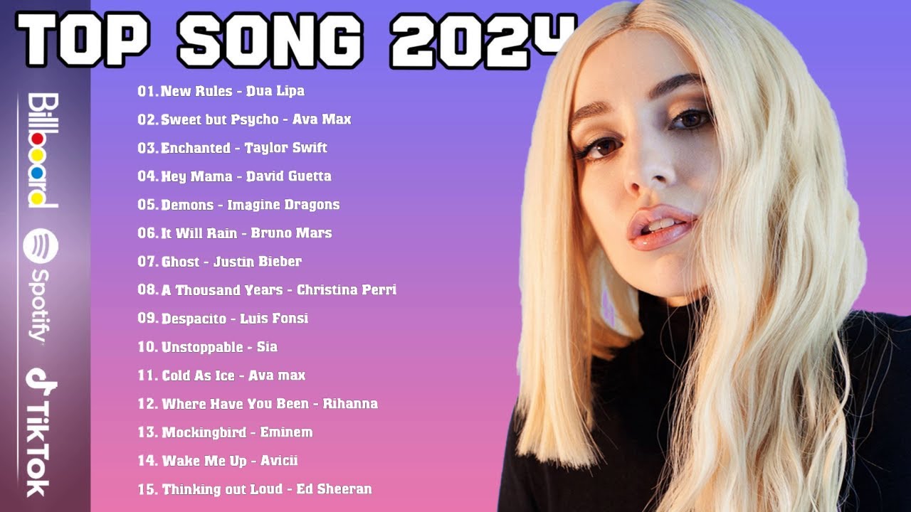 Top Songs of 2023 2024 - Clean pop playlist of 2024-Ed Sheeran, Rihanna ...