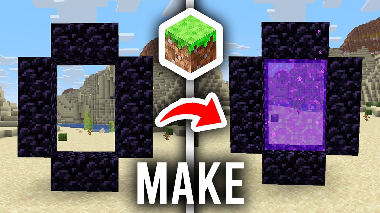 How To Make A Nether Portal In Minecraft - All Versions - YouTube